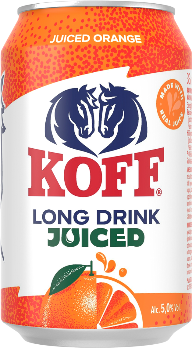 Tuotteet » KOFF Long Drink » KOFF Long Drink Juiced Orange « Sinebrychoff