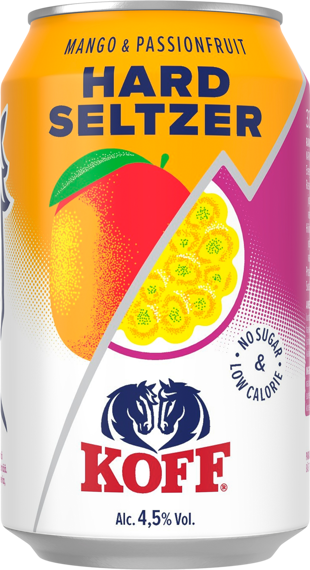 Tuotteet » KOFF Hard Seltzer » KOFF Hard Seltzer Mango-Passionfruit ...