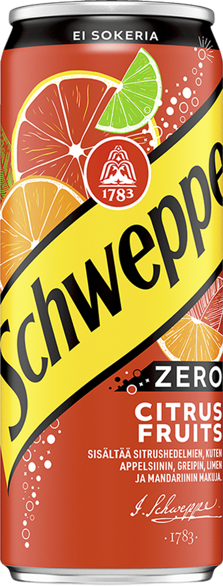 Tuotteet » Schweppes » Schweppes Citrus Fruits Zero « Sinebrychoff