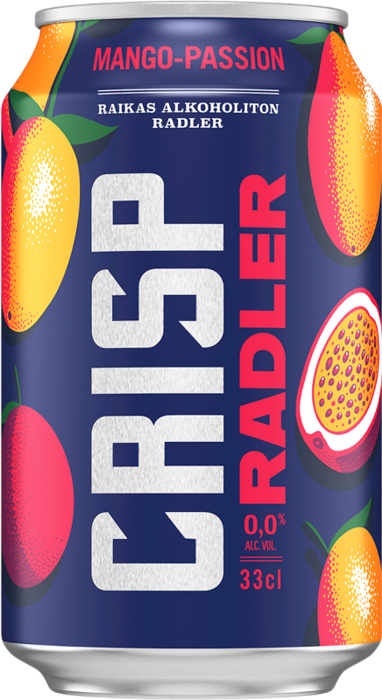Tuotteet » Crisp » Crisp Radler Mango-Passion « Sinebrychoff